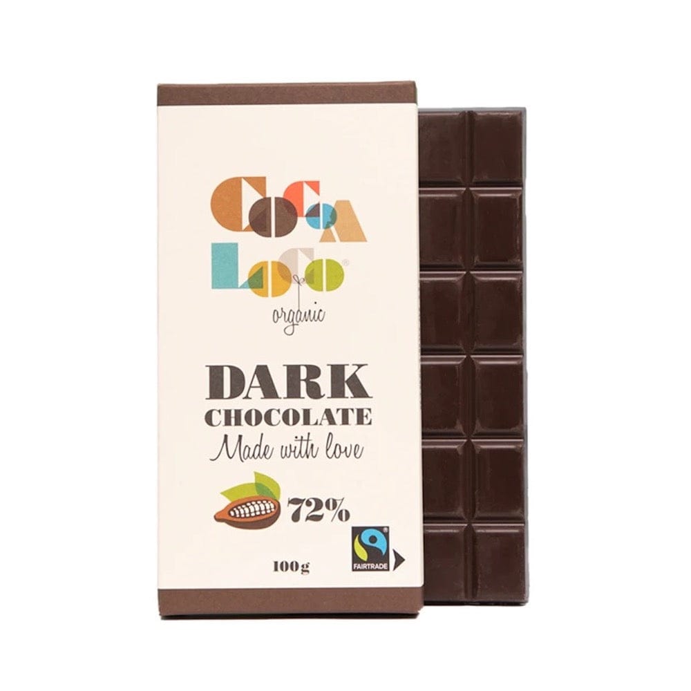 Cocoa Loco Dark Chocolate Bar 72% 100g Organic Fairtrade | &Keep