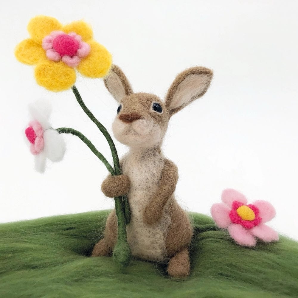 Bunny Needle Felting Kit Eco Crafting Hobby Plastic Free | &Keep