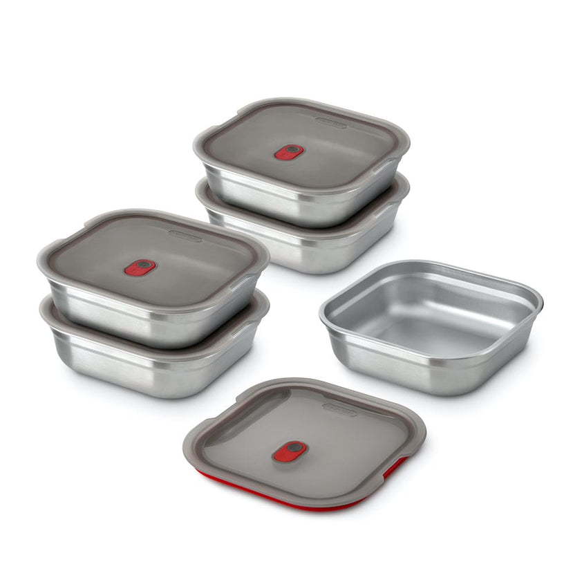 black + blum Microwaveable Meal Prep Square Reusable Lunch Box | &Keep