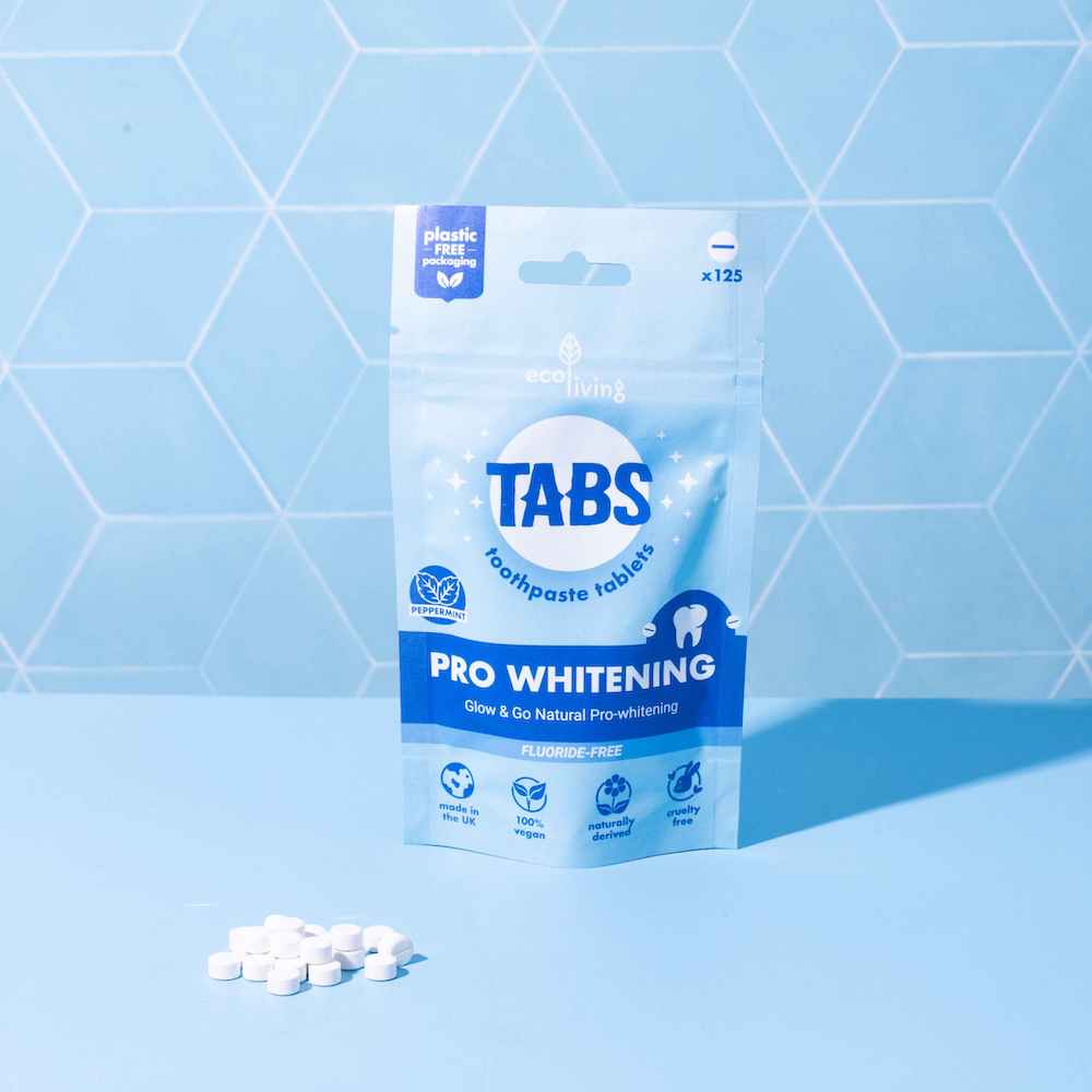 EcoLiving Pro Whitening Toothpaste Tablets Vegan Plastic Free | &Keep