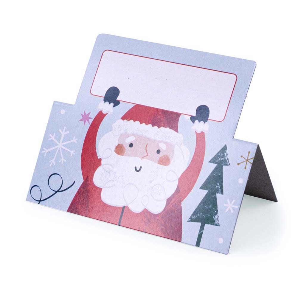 Santa Christmas Place Cards Pack of 6 FSC Biodegradable Eco | &Keep