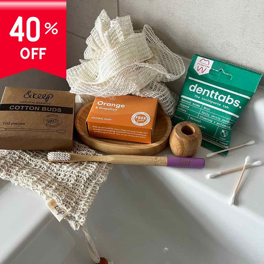Eco Bathroom Essentials Bargain Bundle Plastic Free Living | &Keep