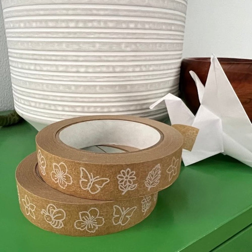 Flaura & Fauna Printed Biodegradable Paper Tape 24mmx50m | &Keep