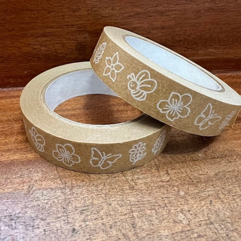 Flaura & Fauna Printed Biodegradable Paper Tape 24mmx50m | &Keep