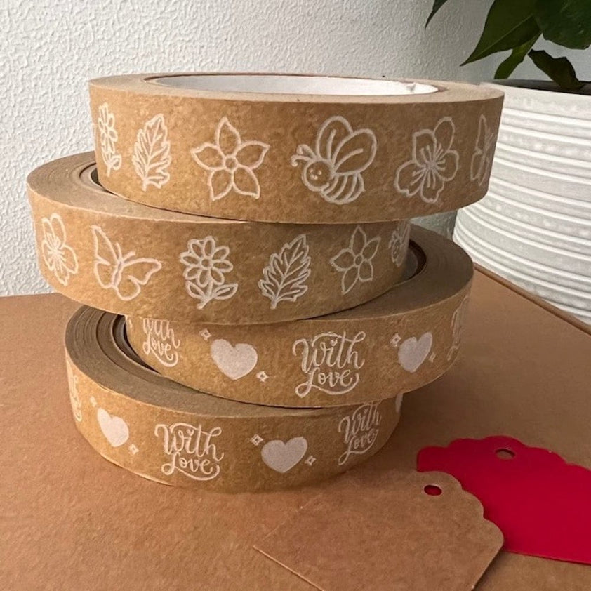 Flaura & Fauna Printed Biodegradable Paper Tape 24mmx50m | &Keep