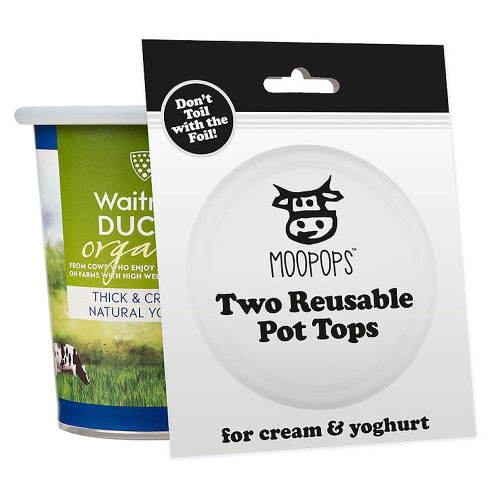 Reusable Silicone Pot Tops by MOOPOPS - 2 Large Opaque | &Keep