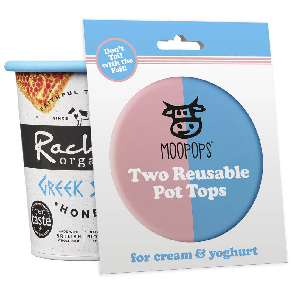 Reusable Silicone Pot Tops by MOOPOPS - 2 Large Pastel | &Keep