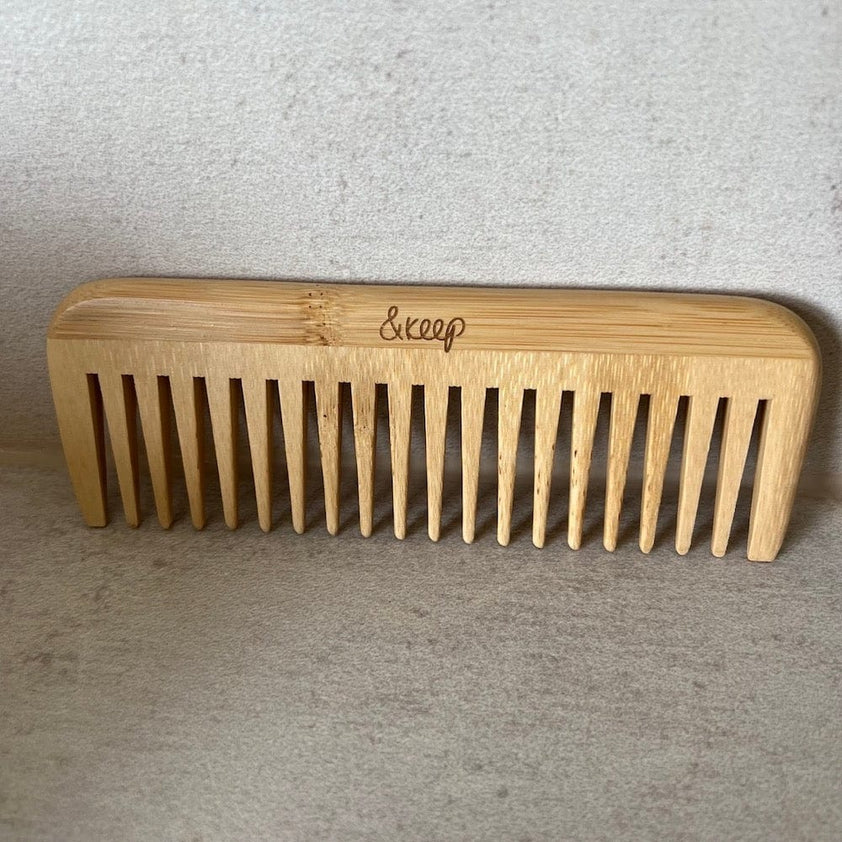&Keep Bamboo Comb Sustainable Plastic-Free Natural Haircare | &Keep