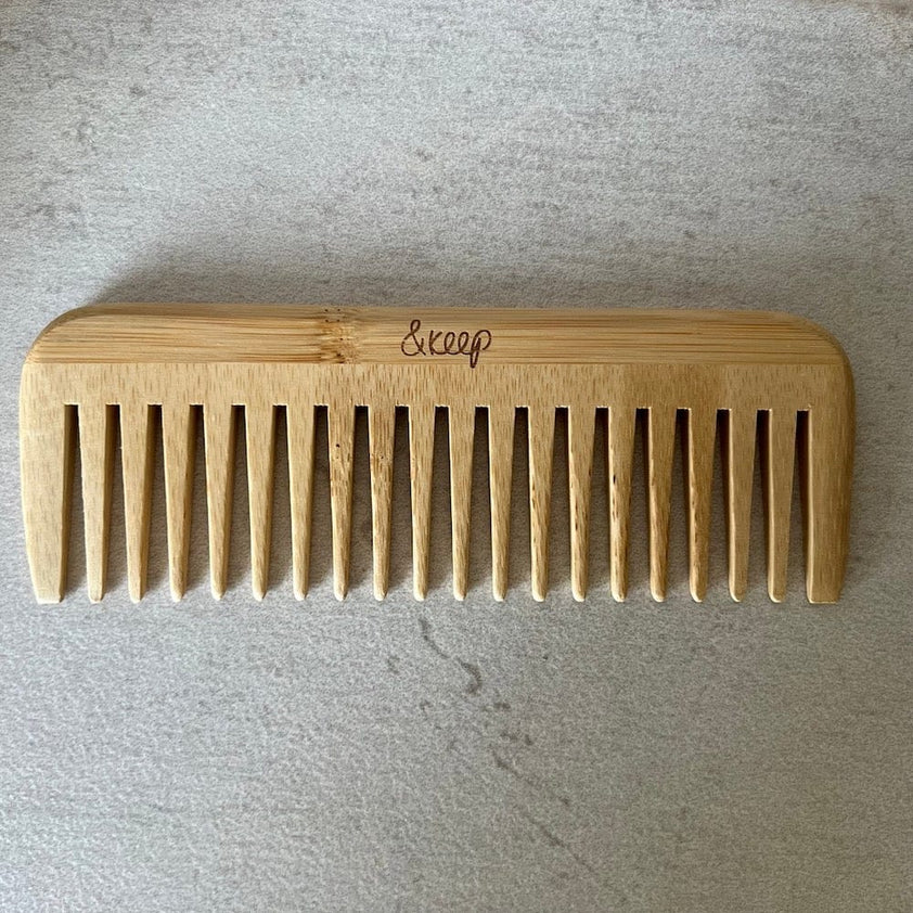 &Keep Bamboo Comb Sustainable Plastic-Free Natural Haircare | &Keep