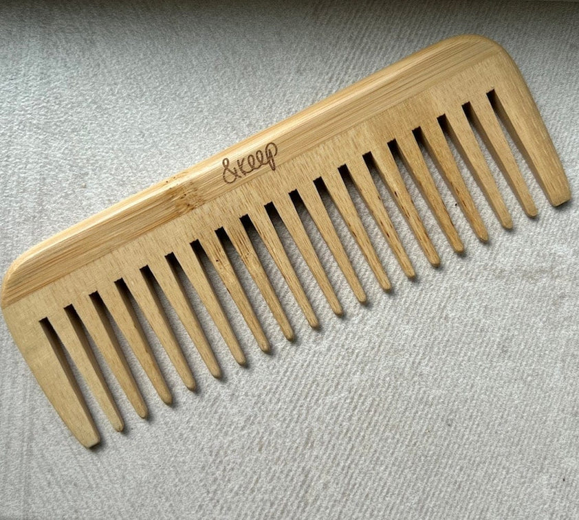 &Keep Bamboo Comb Sustainable Plastic-Free Natural Haircare | &Keep