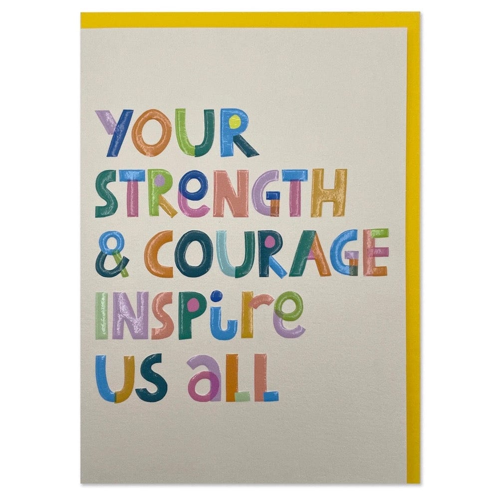 Strength & Courage Greetings Card Plastic Free Sustainable | &Keep