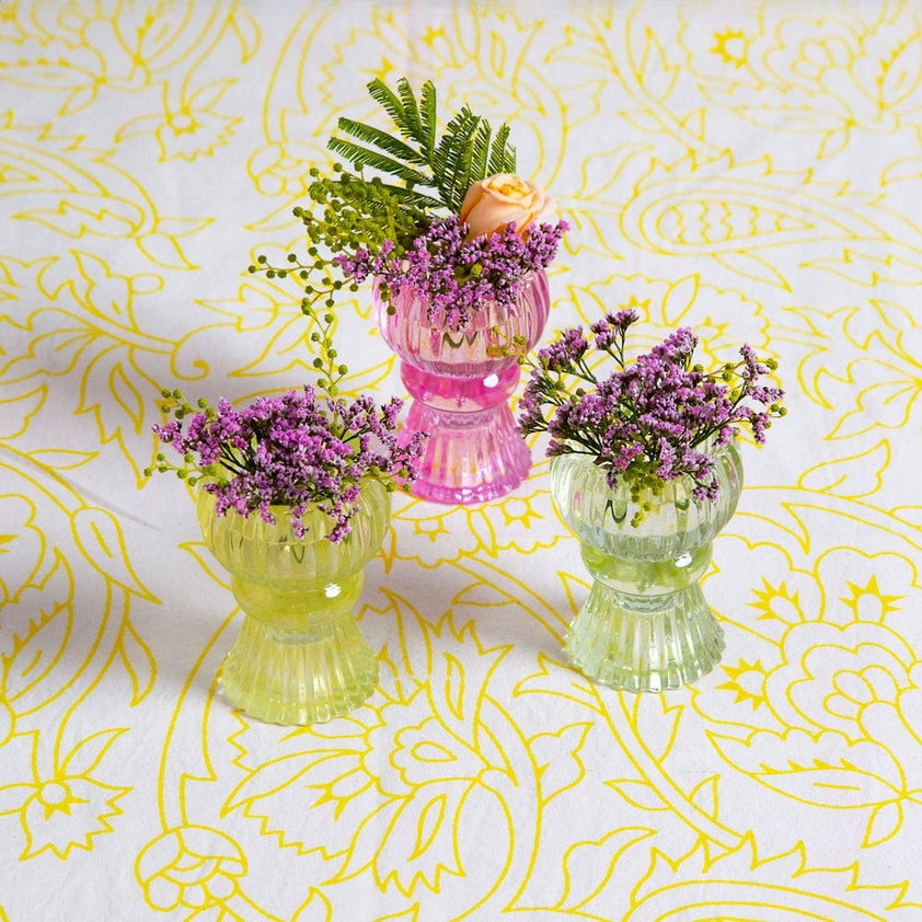 Talking Tables Boho Glass 2 Way Candle Holder 4 Colours | &Keep