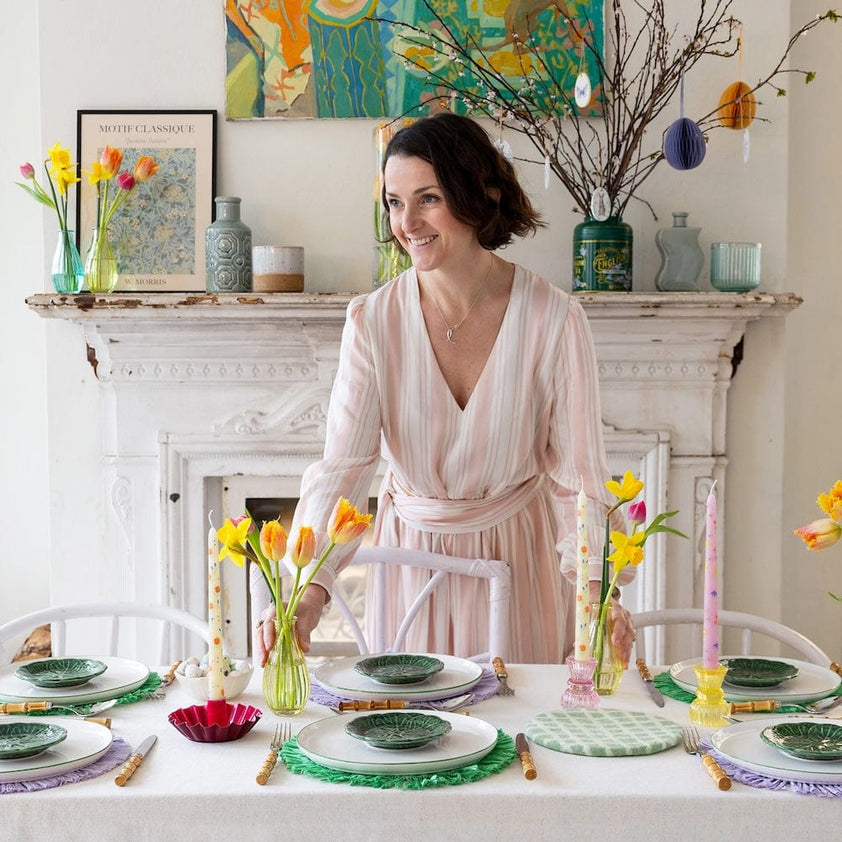 Talking Tables Boho Glass 2 Way Candle Holder 4 Colours | &Keep