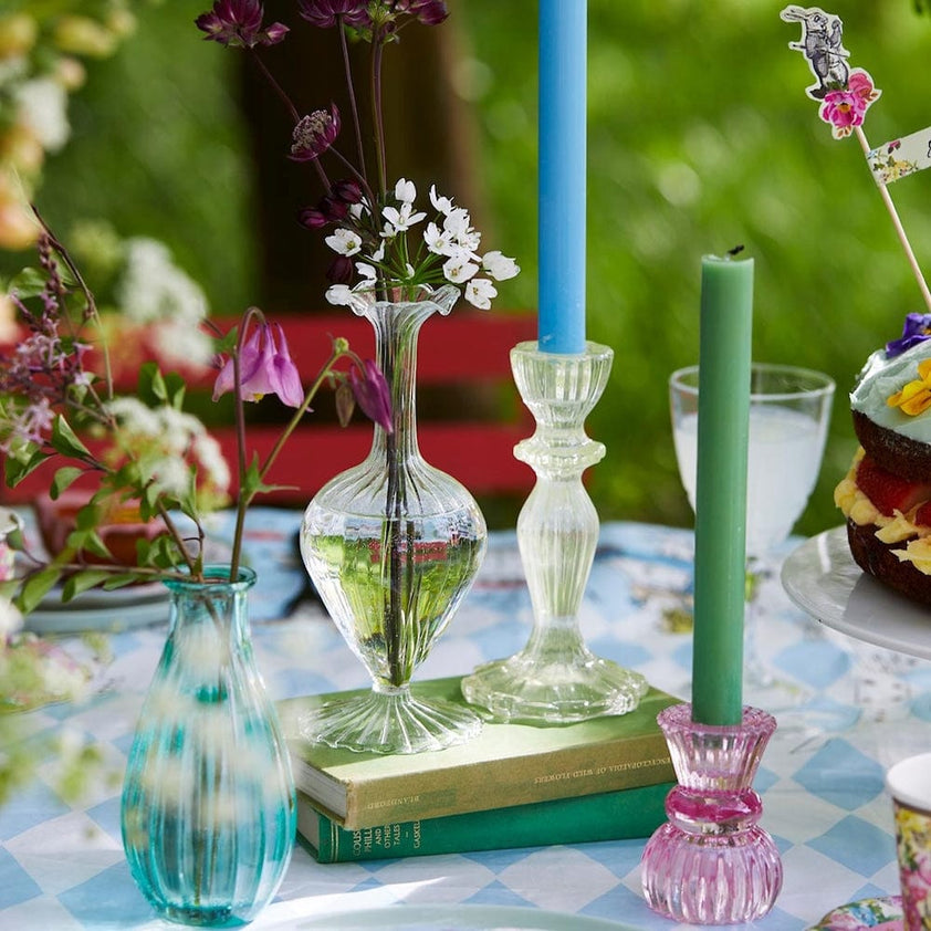 Talking Tables Boho Glass 2 Way Candle Holder 4 Colours | &Keep