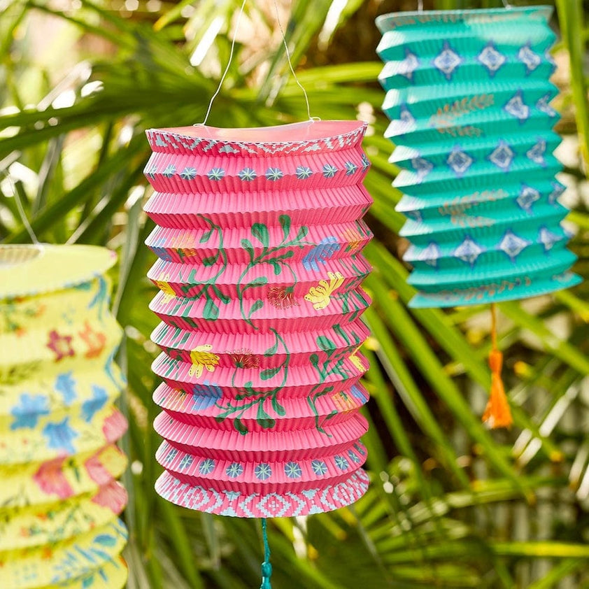 Talking Tables Boho Paper Lanterns 3 Pack Eco Party Decoration | &Keep