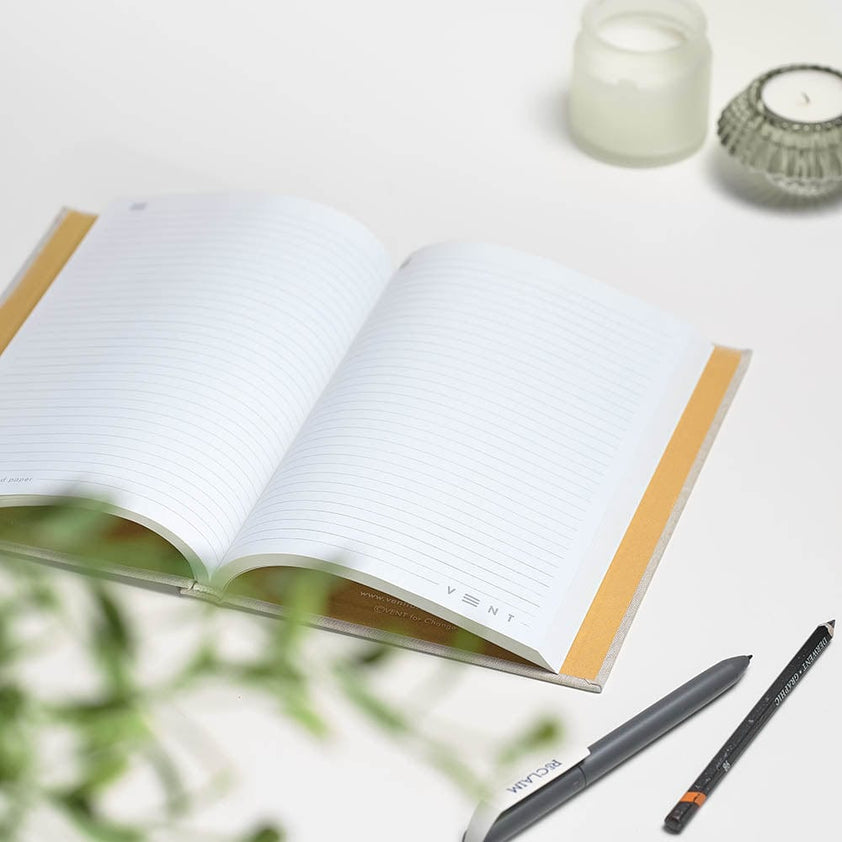 OCEAN Recycled Ocean Plastic Notebook A5 4 Colours Repurposed | &Keep