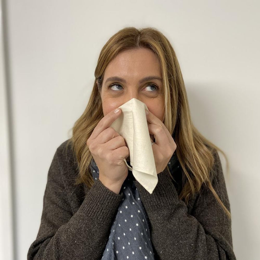 Organic Cotton Reusable Tissues - 5 Pack Washable Compostable | &Keep