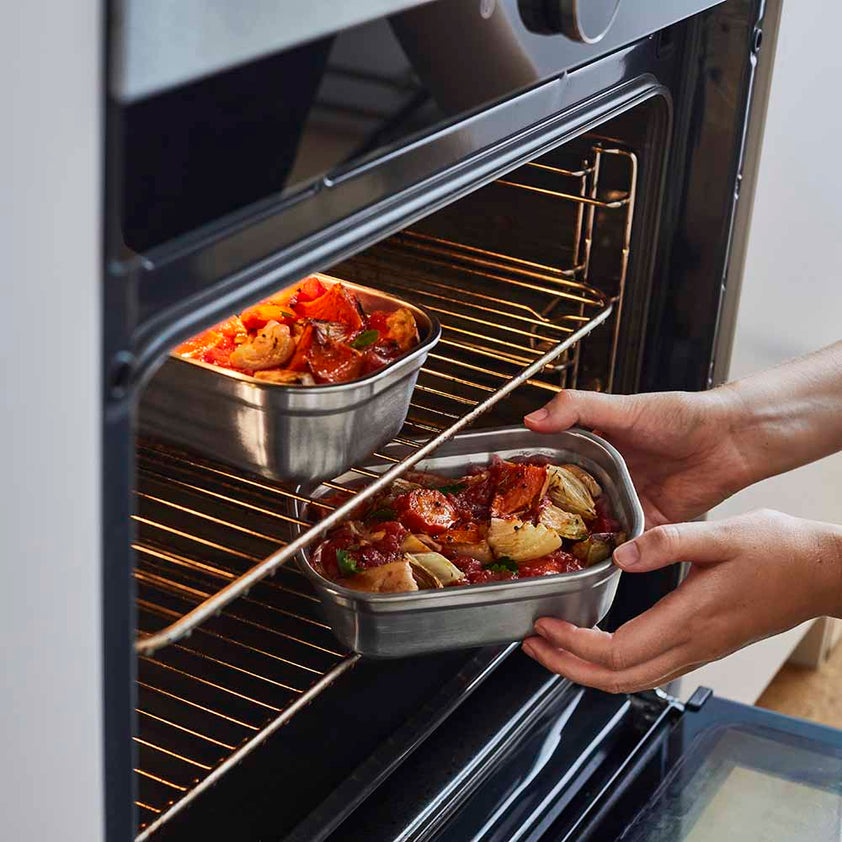 black + blum Microwaveable Meal Prep Food Box Reusable Steel | &Keep