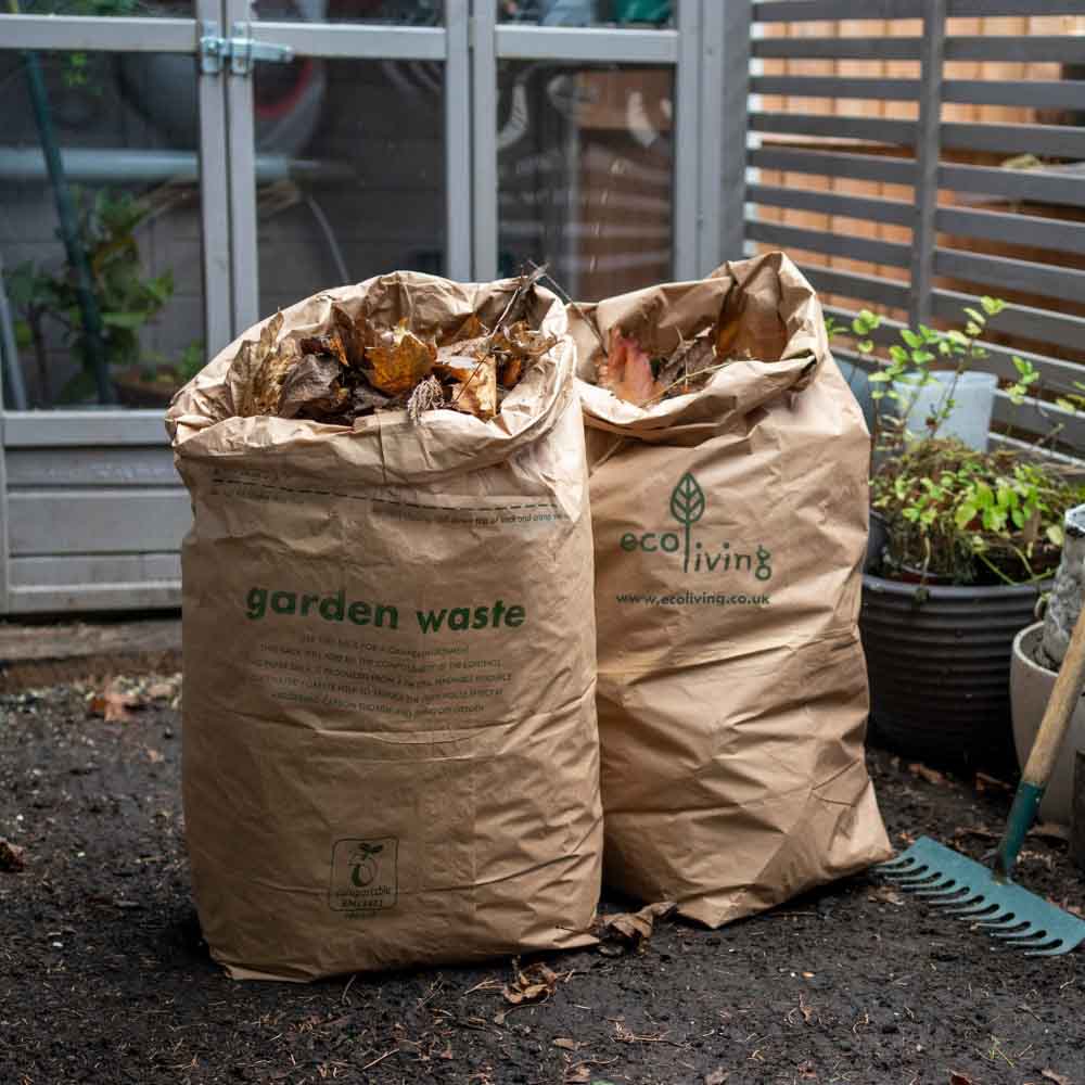 Compostable Garden Waste Paper Bags 75L by Eco Living | &Keep