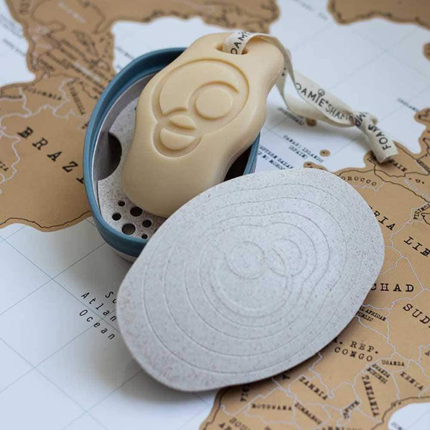 Travel Buddy Soap Box | Plastic-Free |Removable Shelf | FOAMIE | &Keep