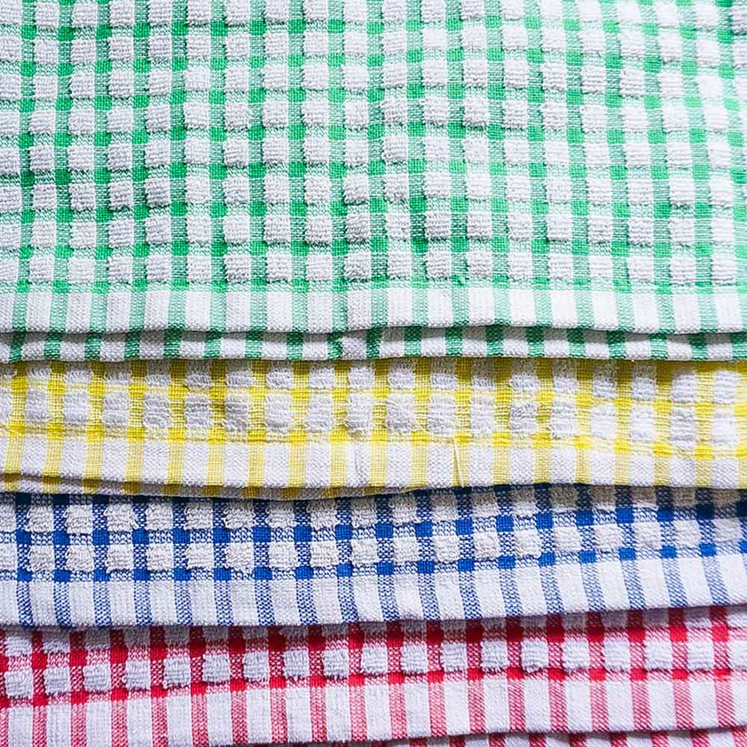 &Keep Cotton Checked Dish Cloth Reusable Sustainable Biodegradable Eco