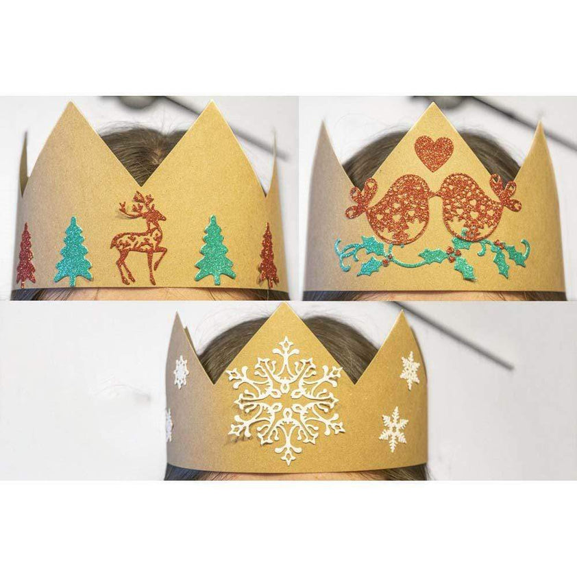 Make Your Own Kraft/White Card Party Crowns Sustainable Crafting|&Keep