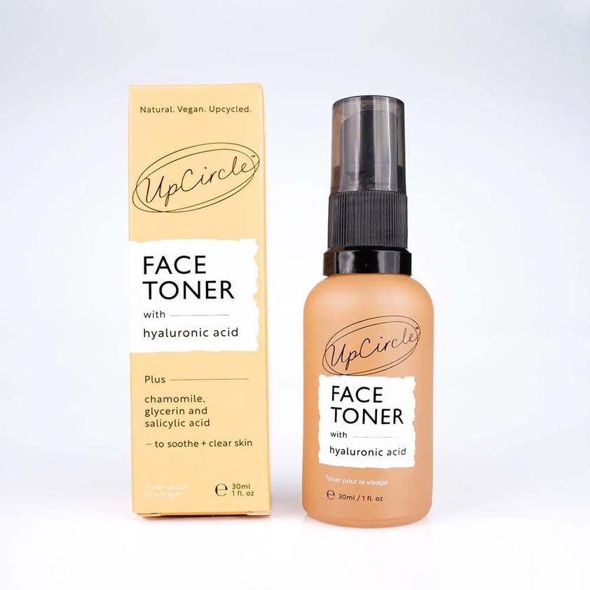 UpCircle Face Toner with Hyaluronic Acid Travel Size 30ml Vegan| &Keep