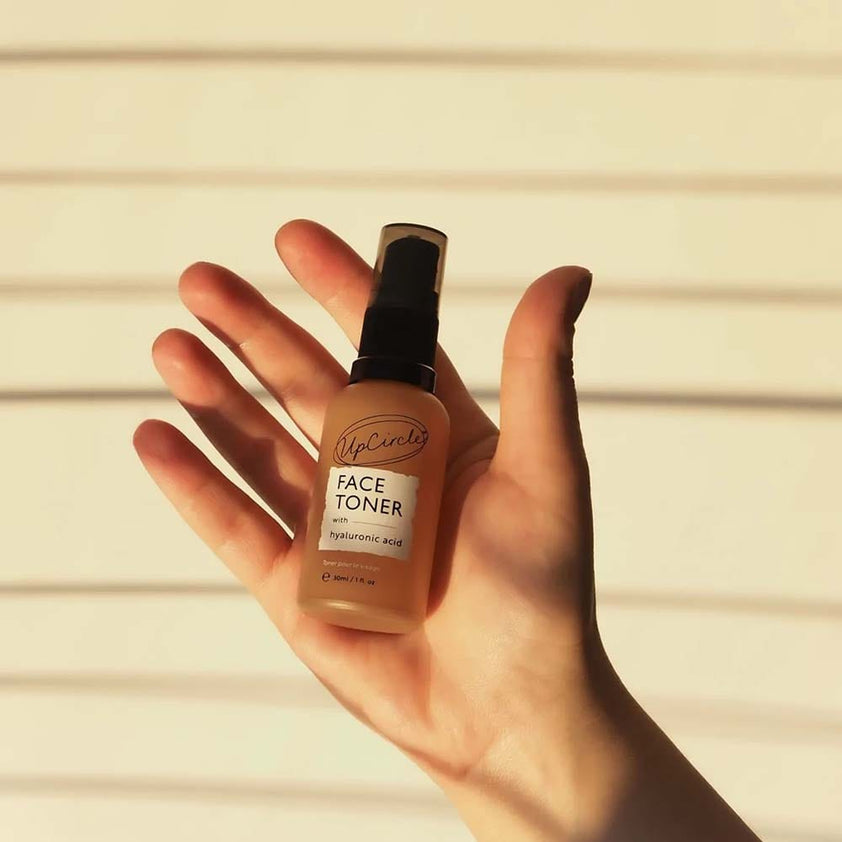 UpCircle Face Toner with Hyaluronic Acid Travel Size 30ml Vegan| &Keep